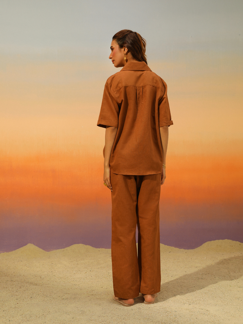 Buy Cocoa Linen Co ord Set with Pants – COSSET CLOTHING
